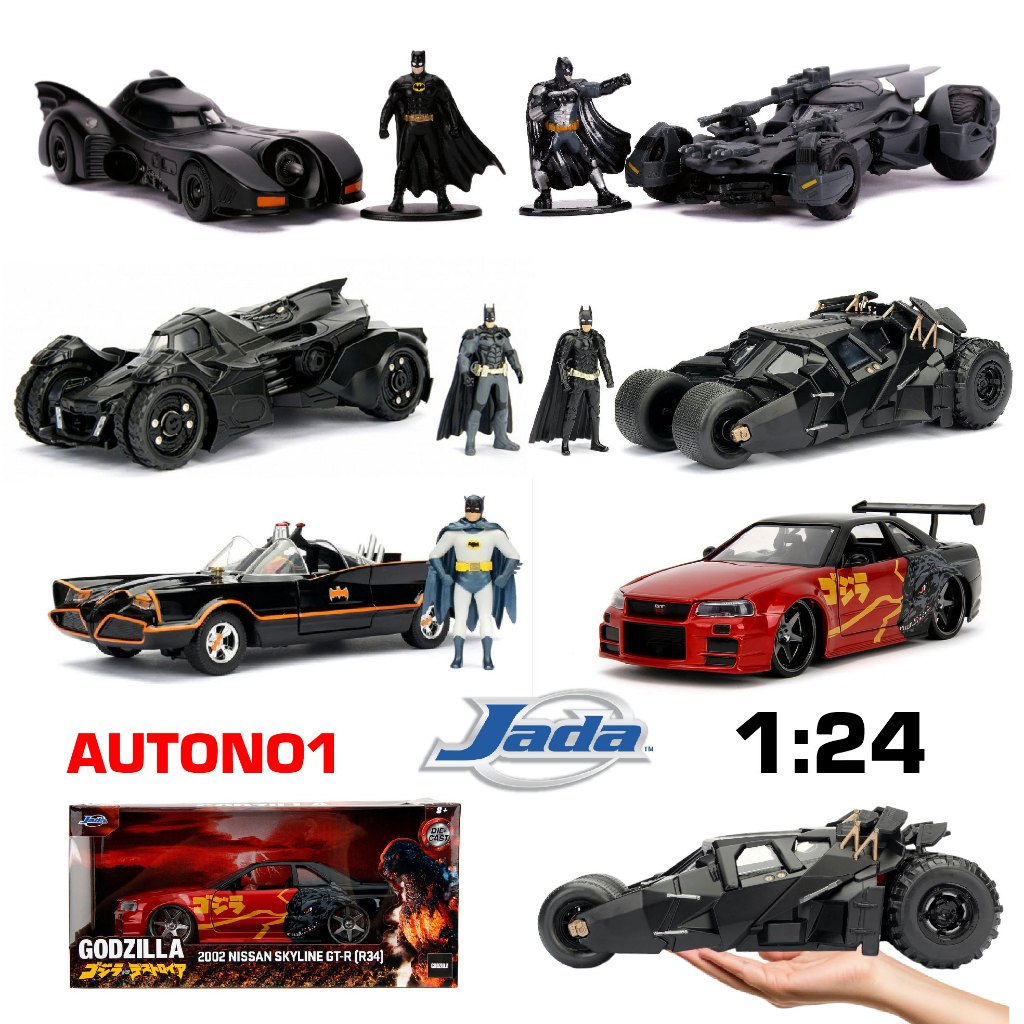 Các mẫu xe mô hình theo phim điện ảnh Batman Godzilla kim loại có bản ...