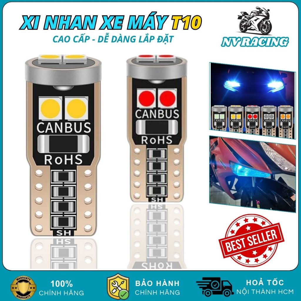 Đèn Xin Nhan Xe Máy Led T10 Mini Gắn Xin Nhan Demi Đèn Đồng Hồ Chip Led ...