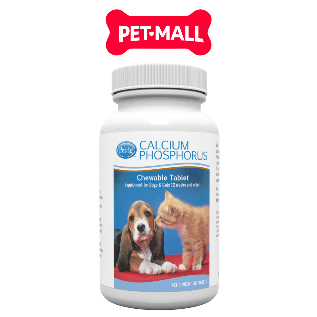 Viên canxi PetAg Calcium Phosphorus Chewable Tablet Supplement for Dogs ...