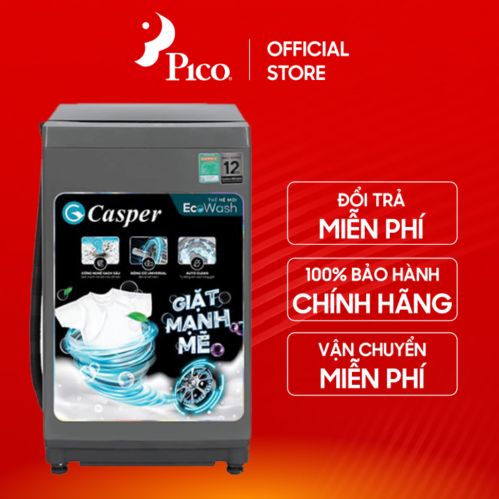 Máy giặt Casper 8.5kg WT-85NG1 / 8 Kg WT-8NG2 màu ghi đậm | Shopee Việt Nam