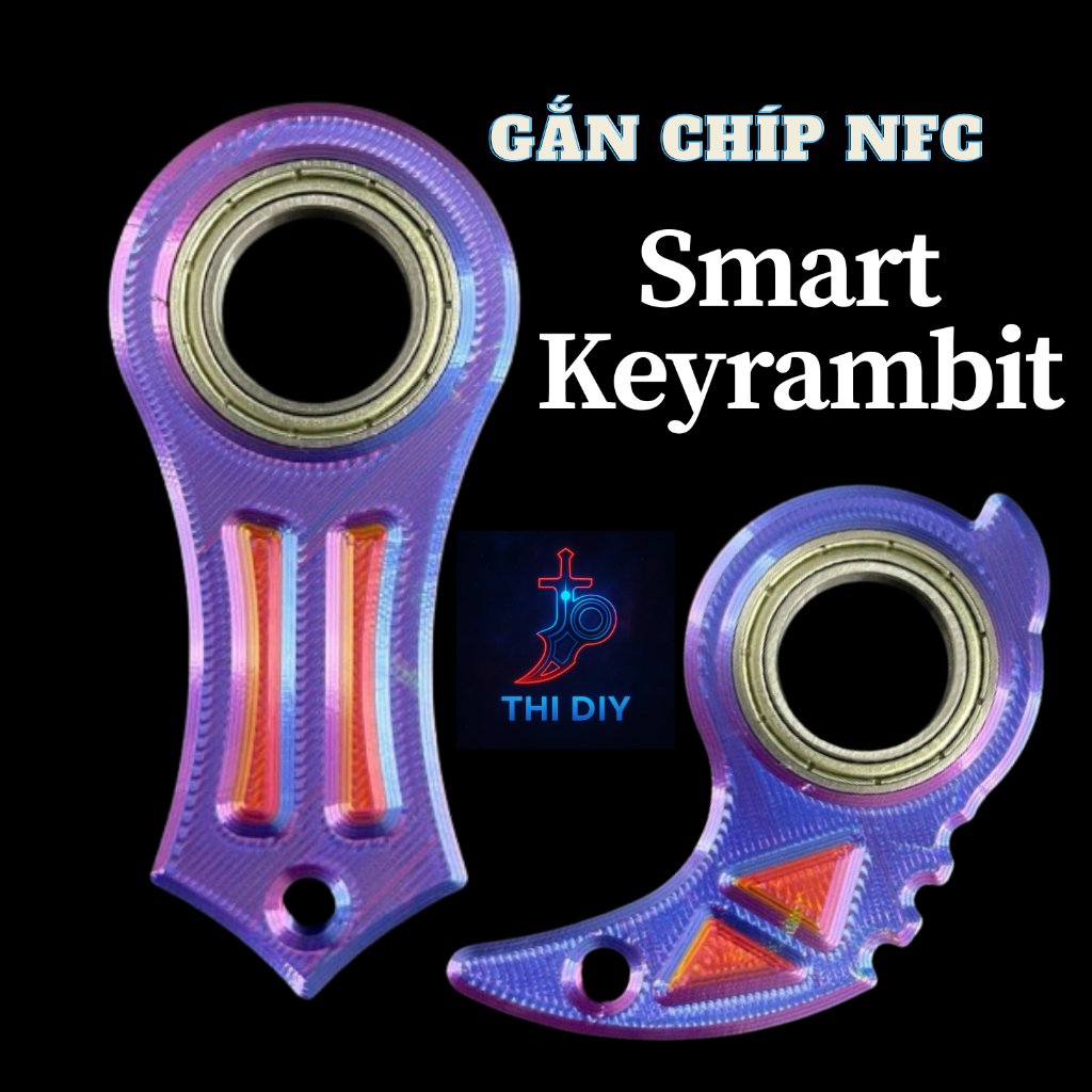 [Smart Keyrambit] - Keyrambit gắn chip NFC đa năng - Keyrambit bản đặc ...