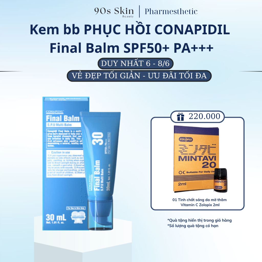 Kem Dưỡng BB Phục Hồi Đa Chức Năng Conapidil Final Balm SPF50+PA ...