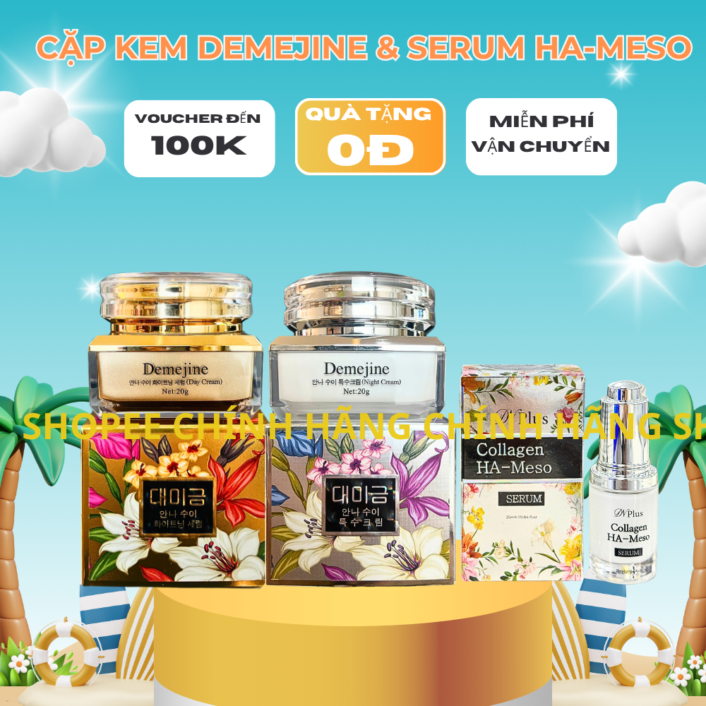 Cặp Kem Face Demejine Hàn Quốc + Serum Dn Plus 25ml | Shopee Việt Nam