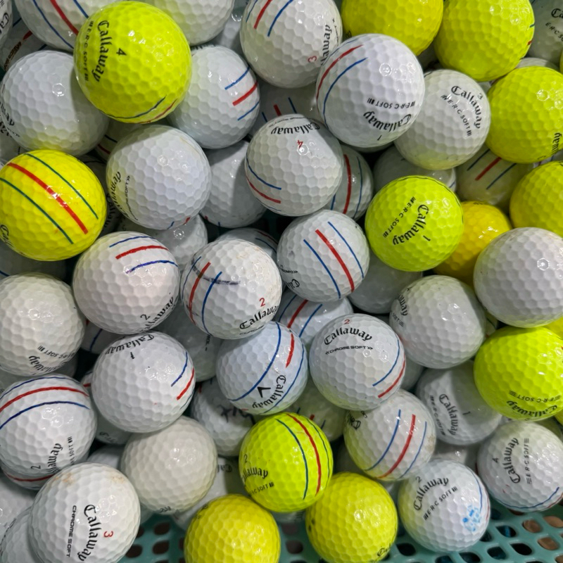 Bóng golf Callaway line,callaway 3 sọc có vết xước như ảnh (10 ball ...