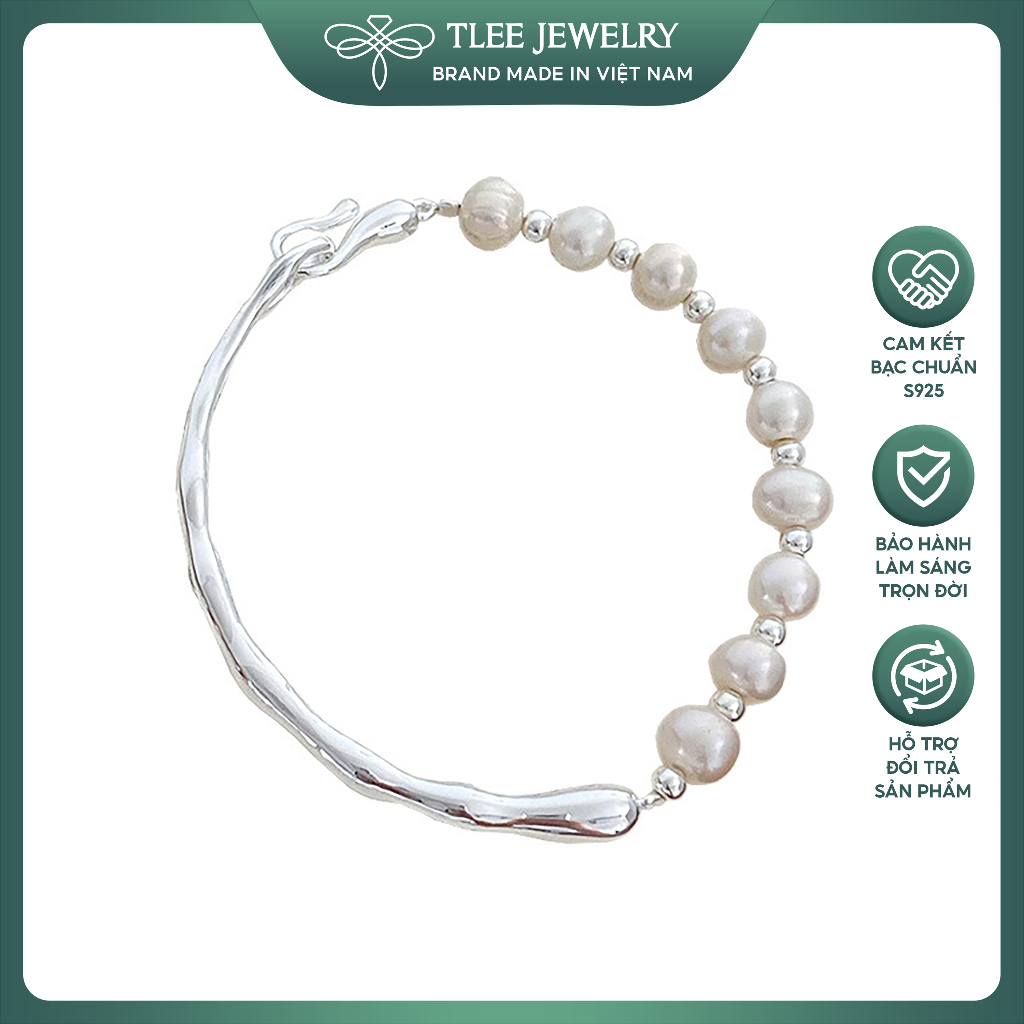 Lắc tay bạc nữ TLEE, vòng tay khóa bạc mix trai cá tính TLEE JEWELRY LT0321 | Shopee Việt Nam