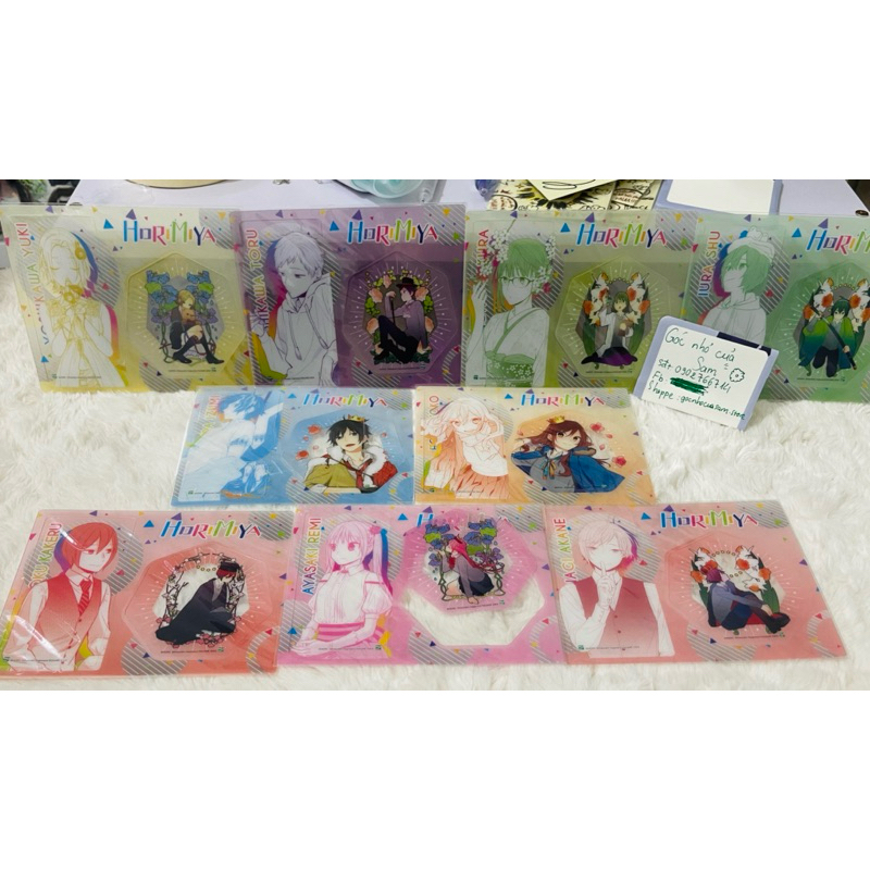 PHỤ KIỆN HORIMIYA CLEAR CARD, SET BOOKMARK CARD, STANDEE CÁC TẬP(UNSEAL ...