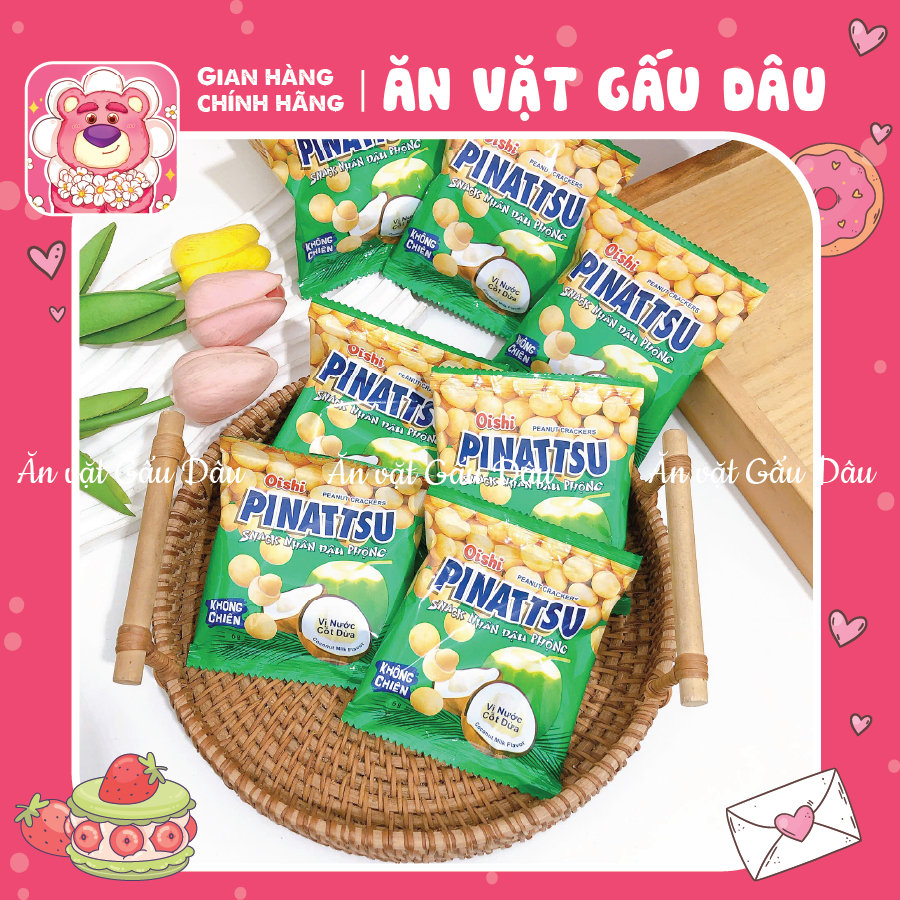 [COMBO 5 GÓI] Snack Đậu phộng TÍ HON Oishi, đậu phộng Pinattsu hương vị ...