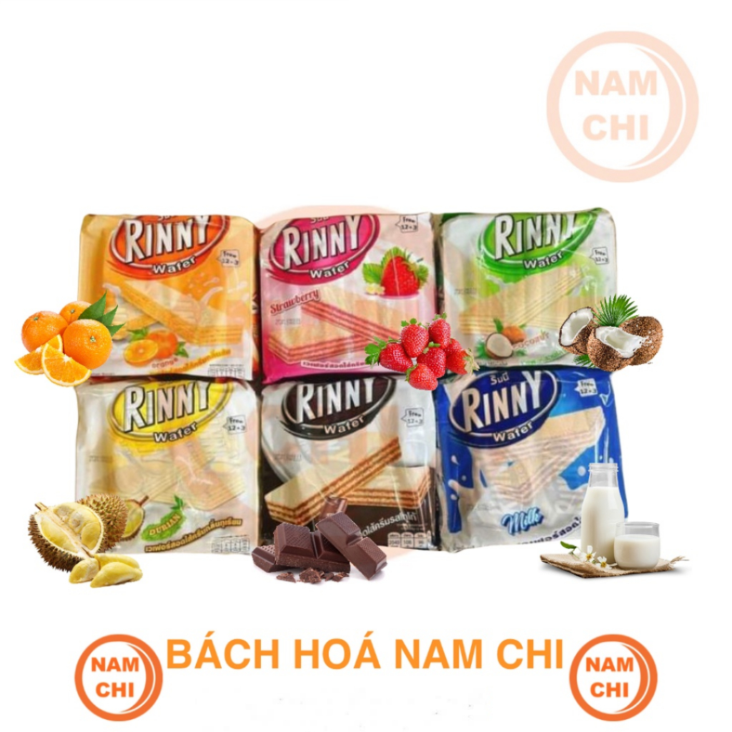 [MỚI] Bánh Xốp Rinny Wafer Có Nhiều Vị Cacao Sữa Phô Mai Sầu Riêng Cam ...