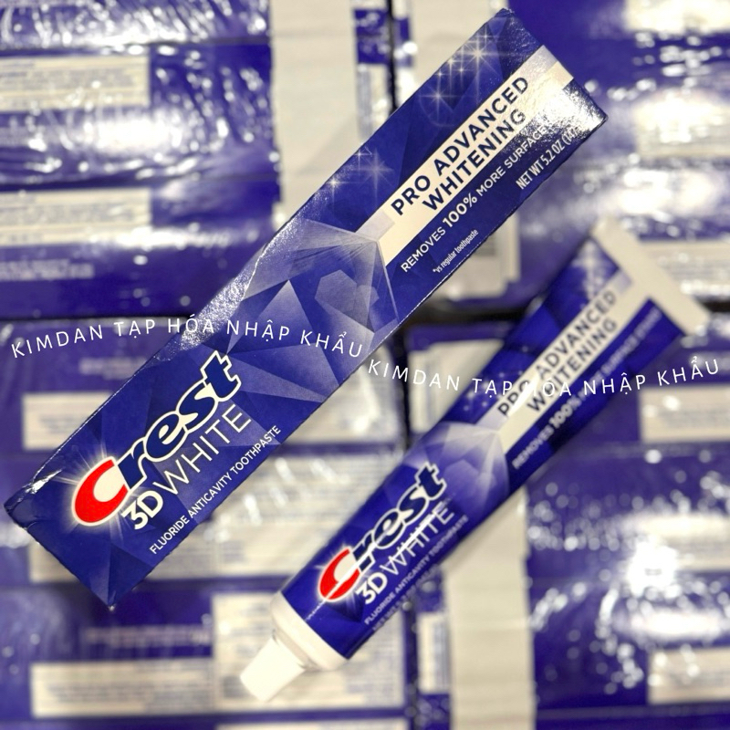 [MẪU MỚI - NK MỸ] KEM ĐÁNH RĂNG CREST 3D WHITE PRO ADVANCED WHITENING 147Gr | Shopee Việt Nam