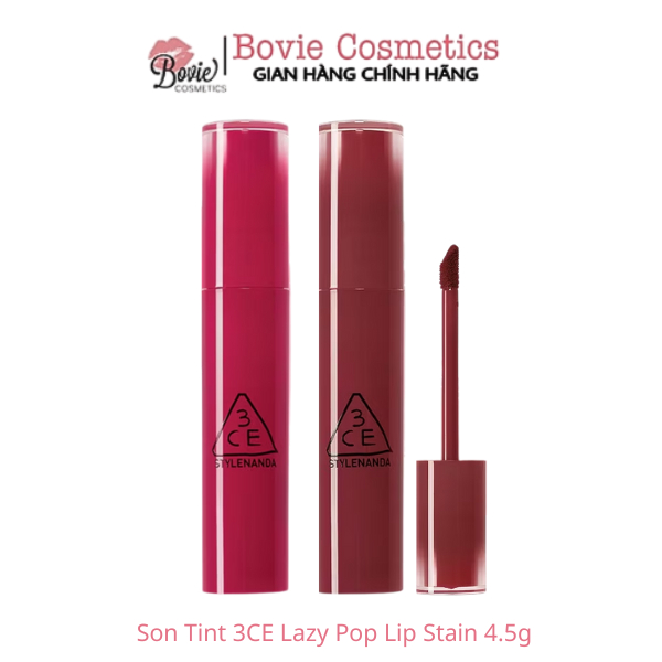 Son tint bóng 3CE lên màu chuẩn lâu trôi 3CE Lazy Pop Lip Stain 4.5g ...