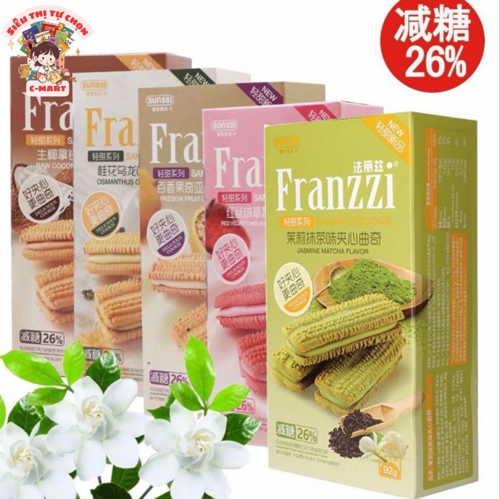 [C-MART][Mua Nhiều Giảm Giá ] Bánh Quy Franzzi Hộp 92g Vị Mới Mix Siêu ...