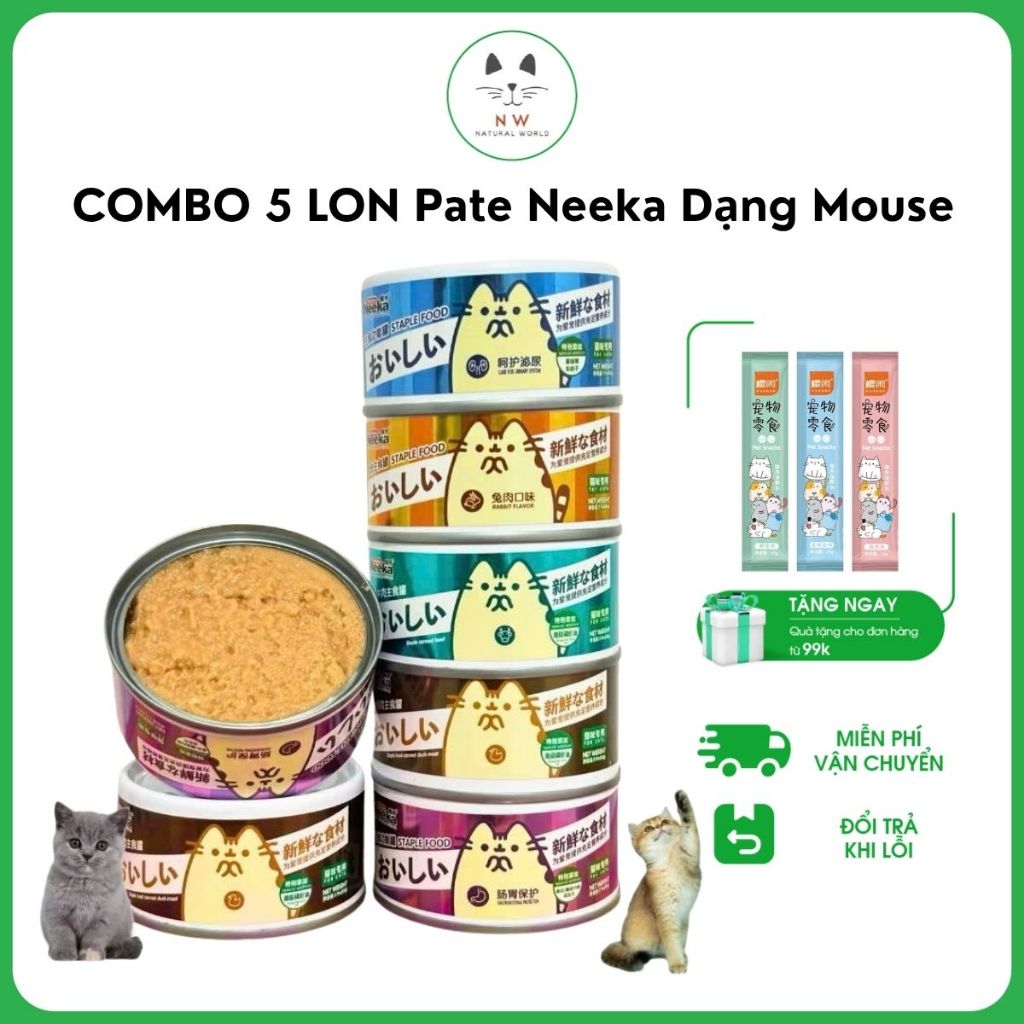 COMBO 10 LON Pate Neeka Dạng Đặc Dinh Dưỡng Cao, Thơm Ngon, Nhiều Vị ...