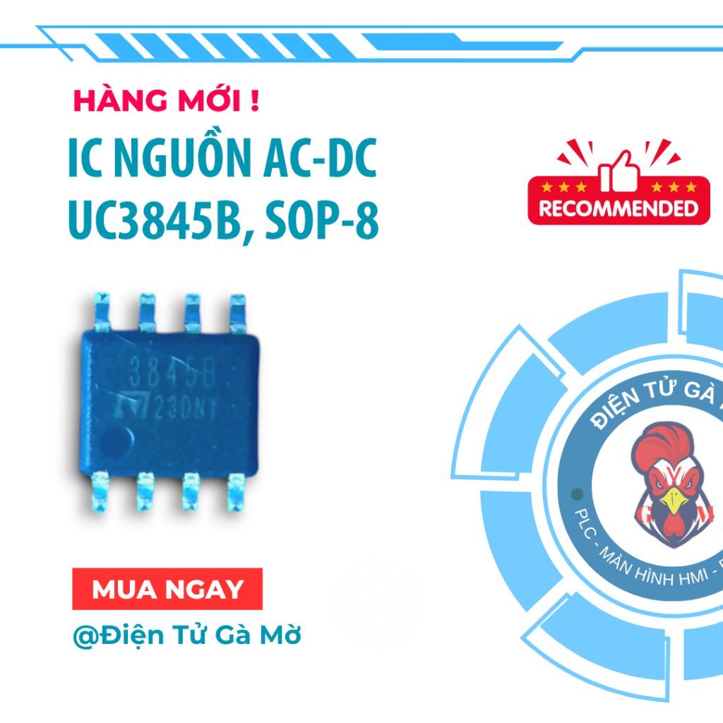[1 CON] IC Nguồn AC-DC Dán, UC3845B SOP-8 Mới Nhập Khẩu | Shopee Việt Nam