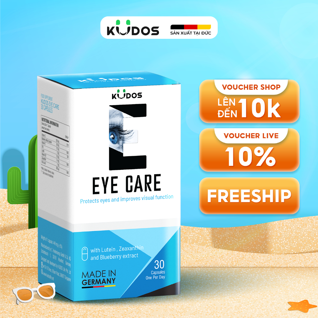 Thực phẩm bảo vệ sức khỏe KUDOS EYE CARE (30 viên/hộp) | Shopee Việt Nam