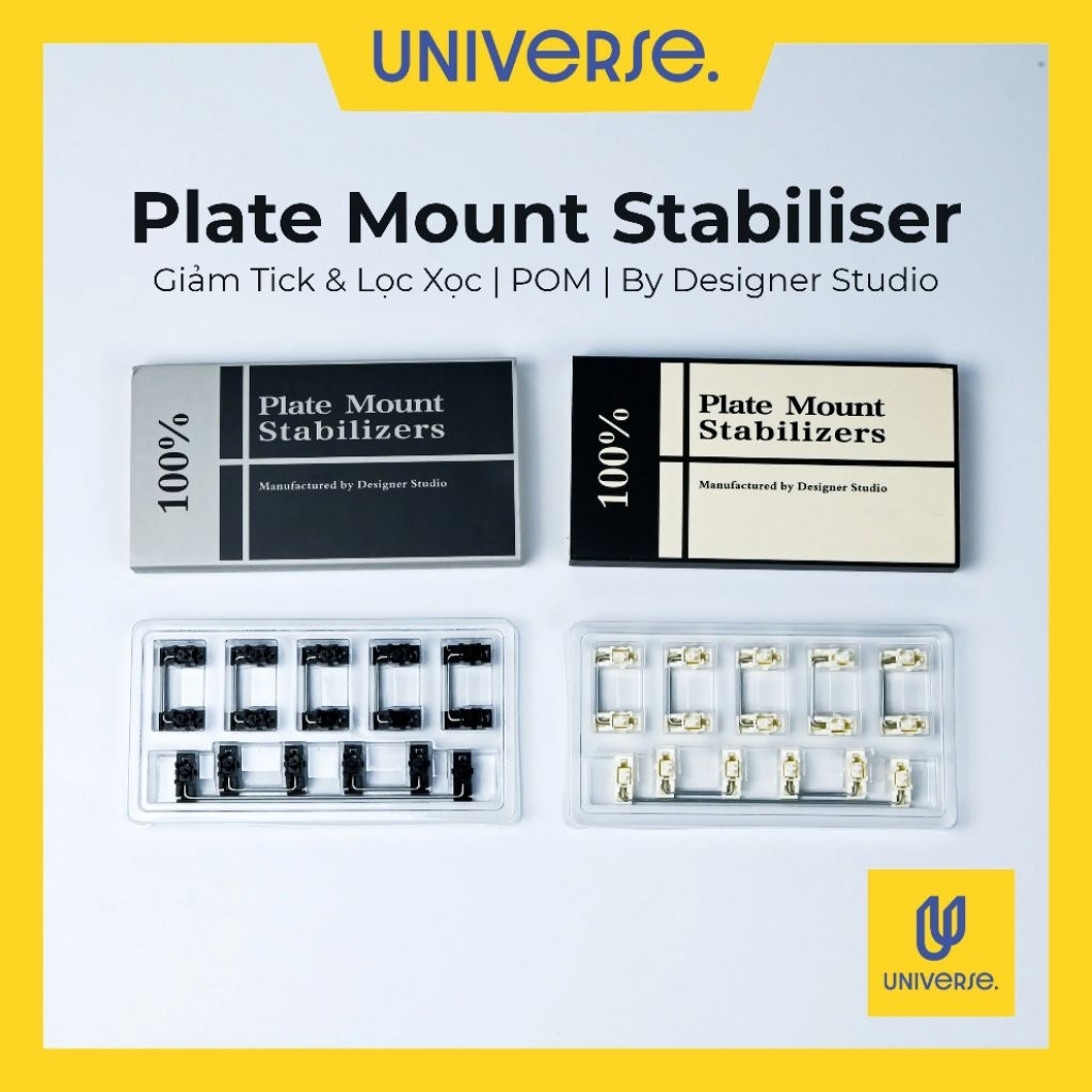 Stab Designer Studio plate mount stabilizer | Chất liệu POM | Giảm tick ...