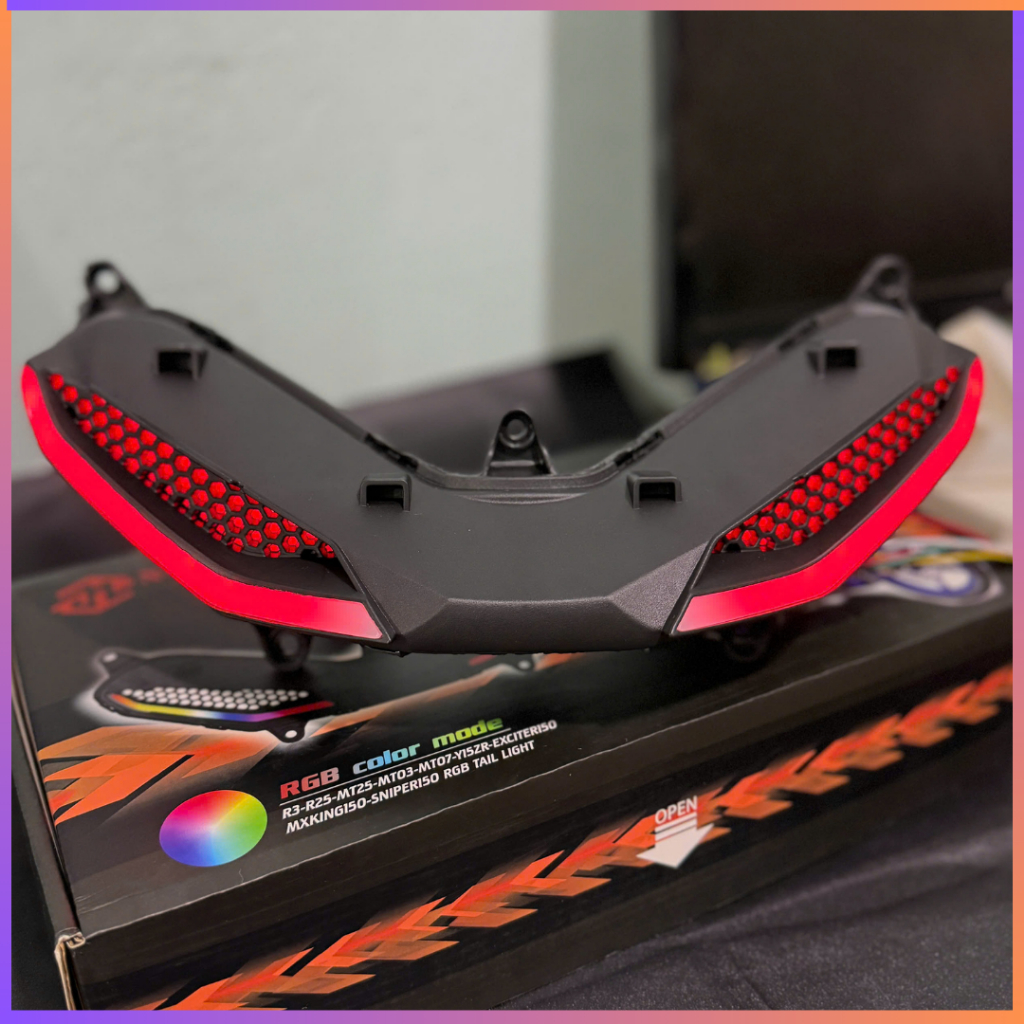 ĐÈN DEMI LED RGB Mẫu Tổ Ong Hiện Đại Gắn Cho Yamaha R3, Y15ZR, Exciter ...