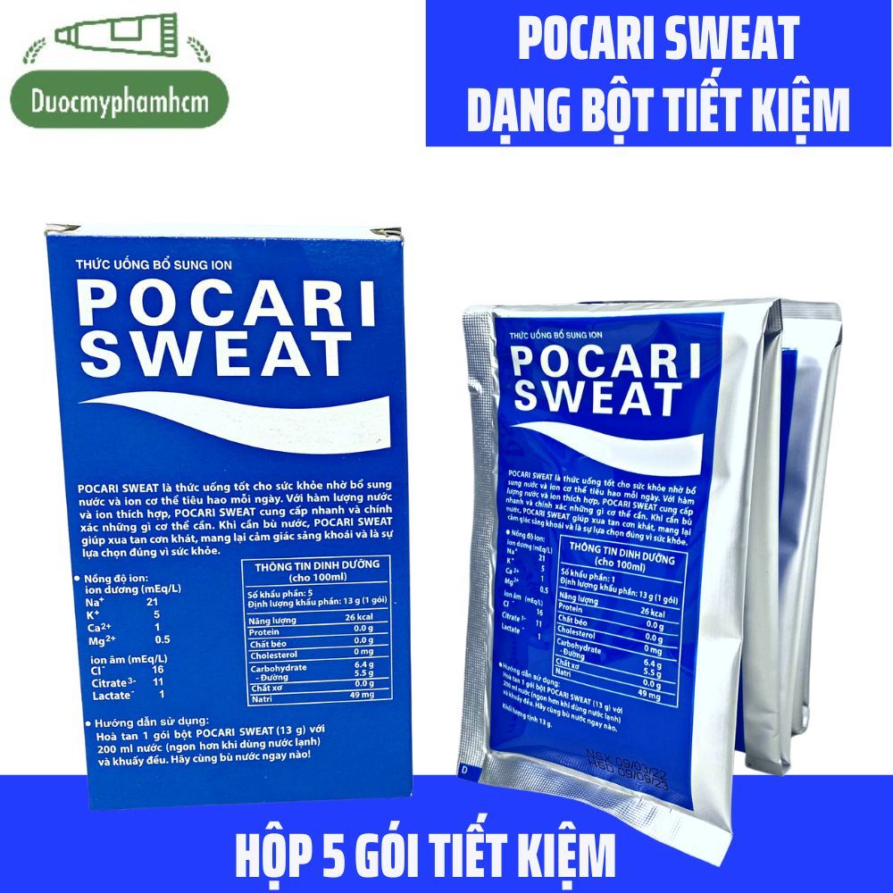 Pocari bôt, nước bù điện giải, nước thể thao, Hộp 5 gói | Shopee Việt Nam