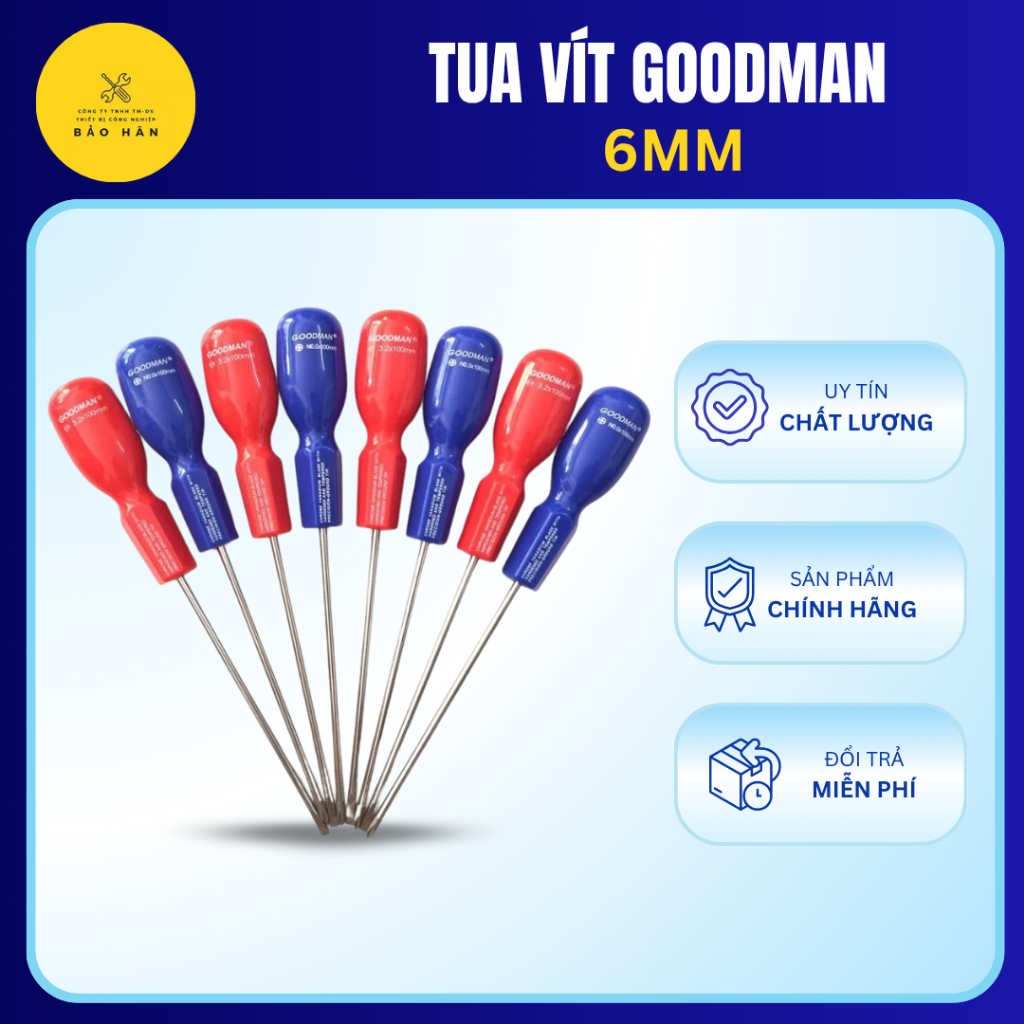 Tua Vít Bake Dẹp Goodman Chính Hãng Đủ Size (Size 6mm), Tua Vít Cao Cấp ...
