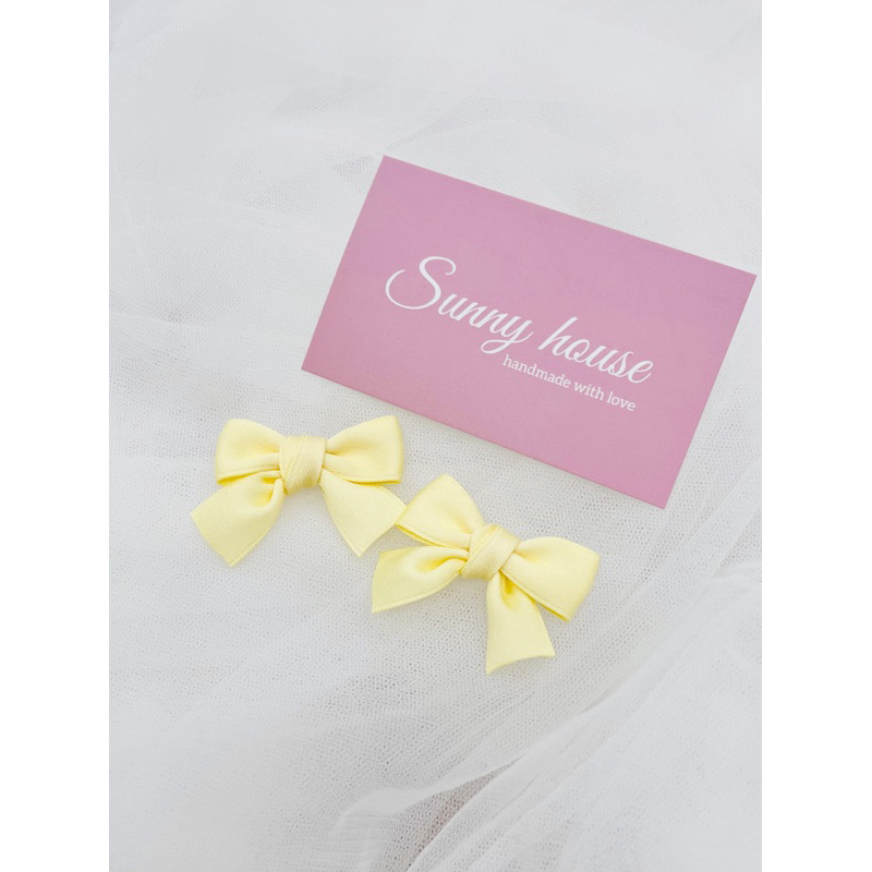 Set kẹp nơ baby style hàn - 12 tone màu handmade by Sunny | Shopee Việt Nam