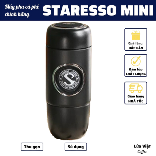Máy pha cà phê cầm tay STARESSO MINI [BẢN 2025 chính hãng pha cafe espresso tại nhà và đi du ...