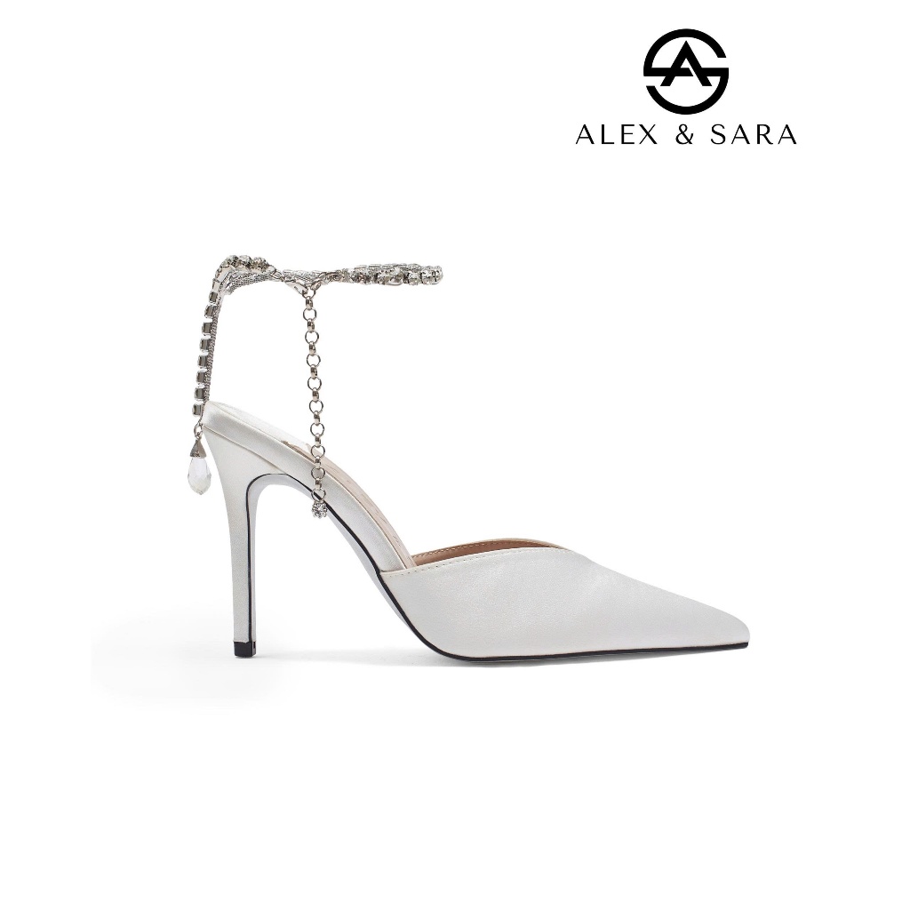 [NEW ARRIVAL] Giày cao gót mũi nhọn quai đá gót cao 9cm | ALEX & SARA - LT78 | Shopee Việt Nam