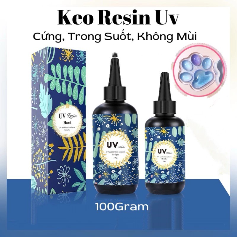Keo UV Resin Trong Suốt , Keo Resin UV Nhanh Khô, Keo UV Làm Handmade, Không Mùi. | Shopee Việt Nam