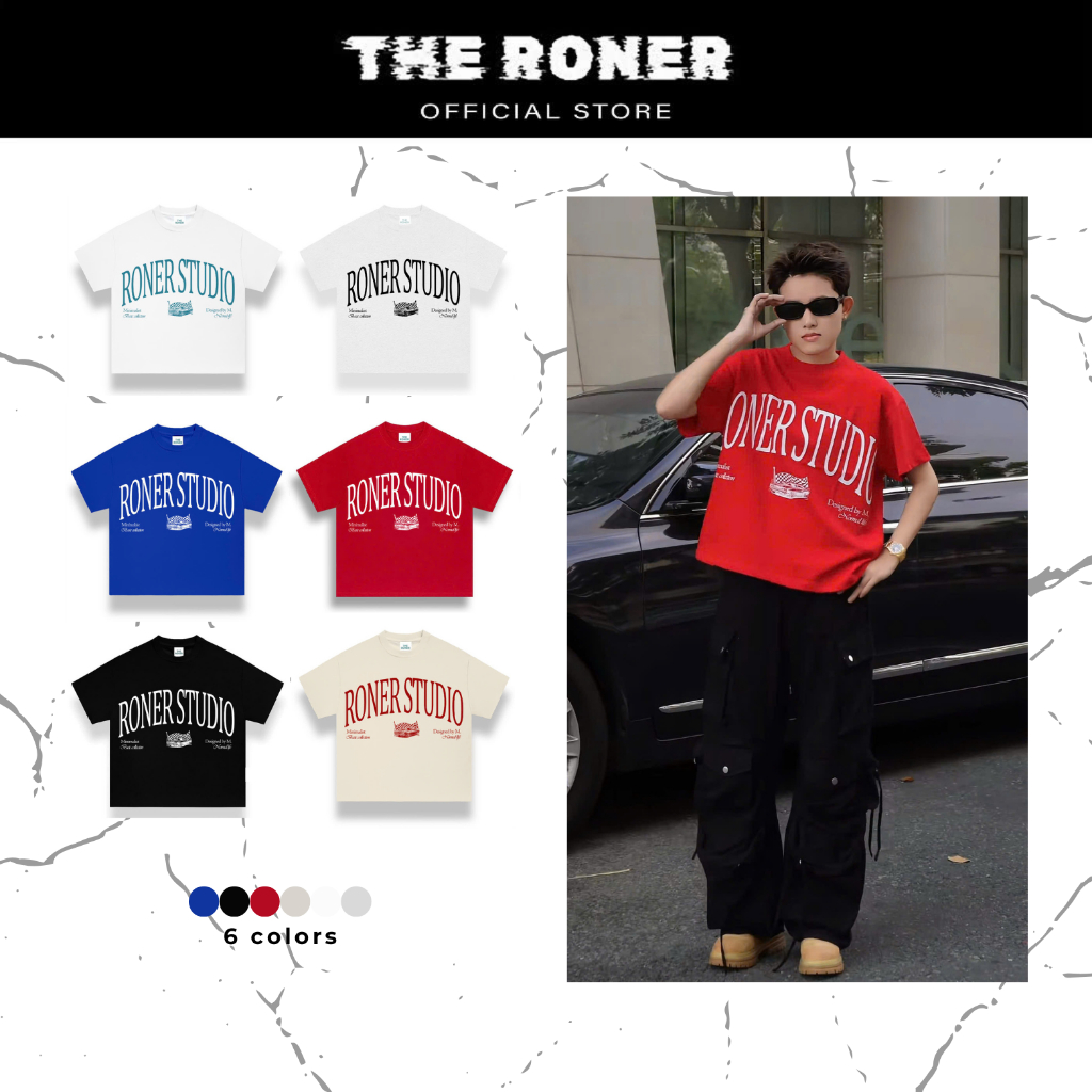 Áo thun BOXY "Roner" 100% Cotton Local Brand THE RONER Unisex | Shopee Việt Nam