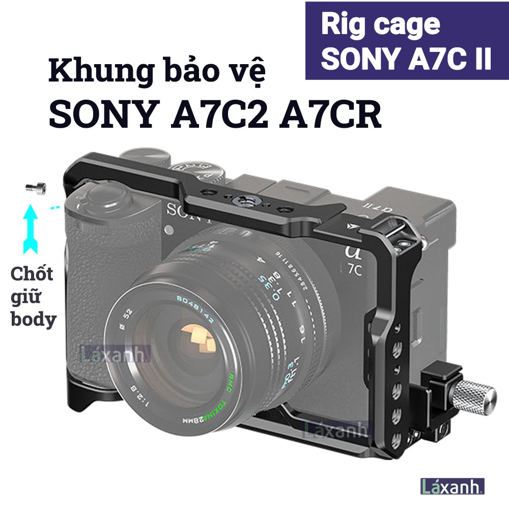 Sony A7c2 A7cR Poyinco | Khung bảo vệ Rig cage Giá treo phụ kiện máy ...
