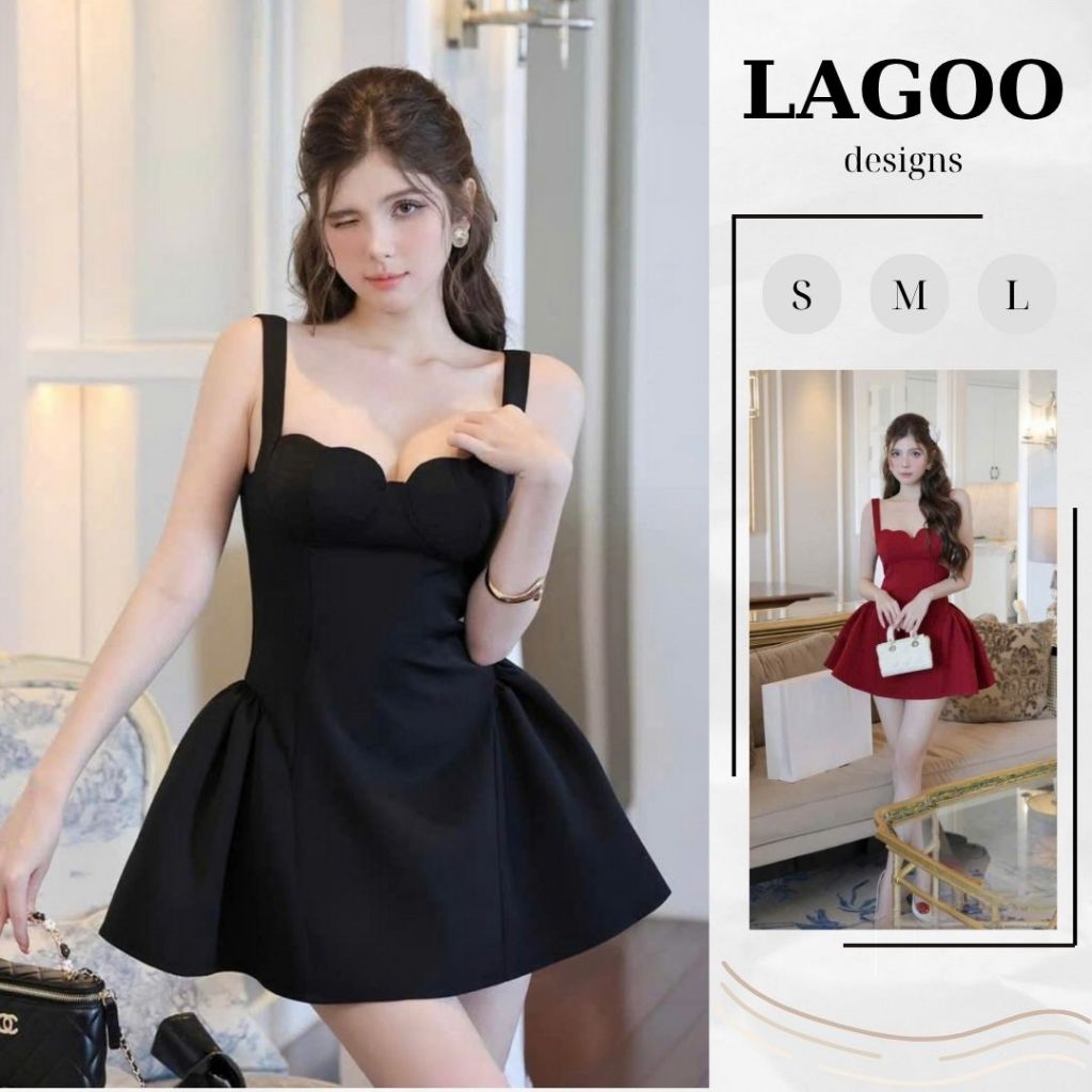 Đầm Nữ Thiết Kế Diva Body Dáng Xòe Cúp Ngực Đen Sang Trọng, Tôn Dáng ...