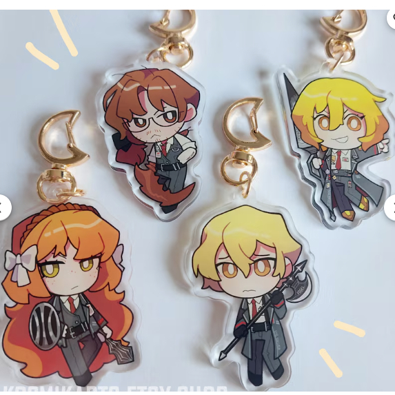 Limbus Company sinner acrylic keychains part 1 [ Don quixote, Ishmael ...