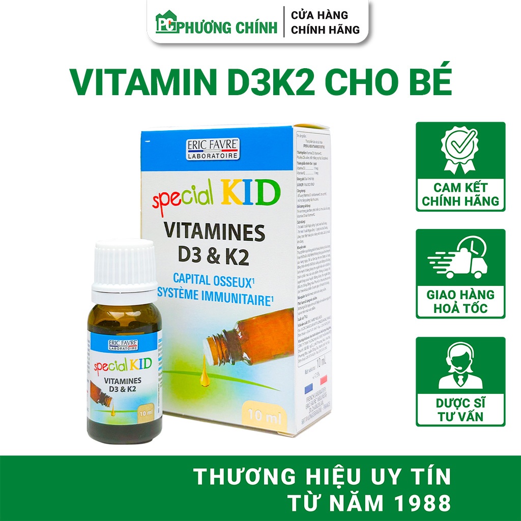 Vitamin D3K2 Cho Bé Special Kid Vitamines D3K2 Hỗ Trợ Tăng Cường Hấp ...