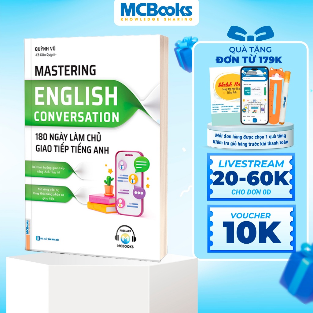 Sách - Mastering English Conversation – 180 Ngày Làm Chủ Giao Tiếp ...