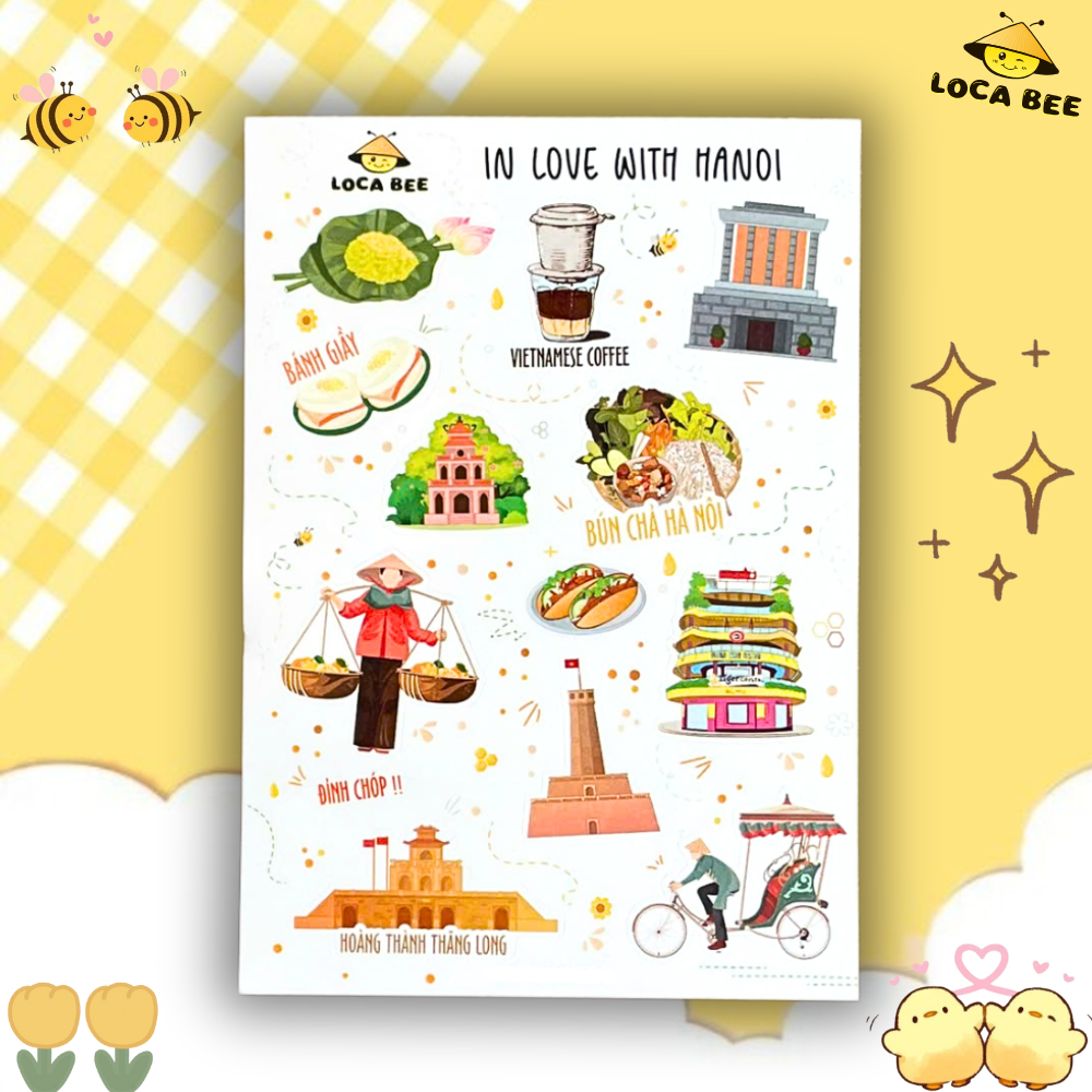 Sticker A6 quà lưu niệm Locabee | Shopee Việt Nam