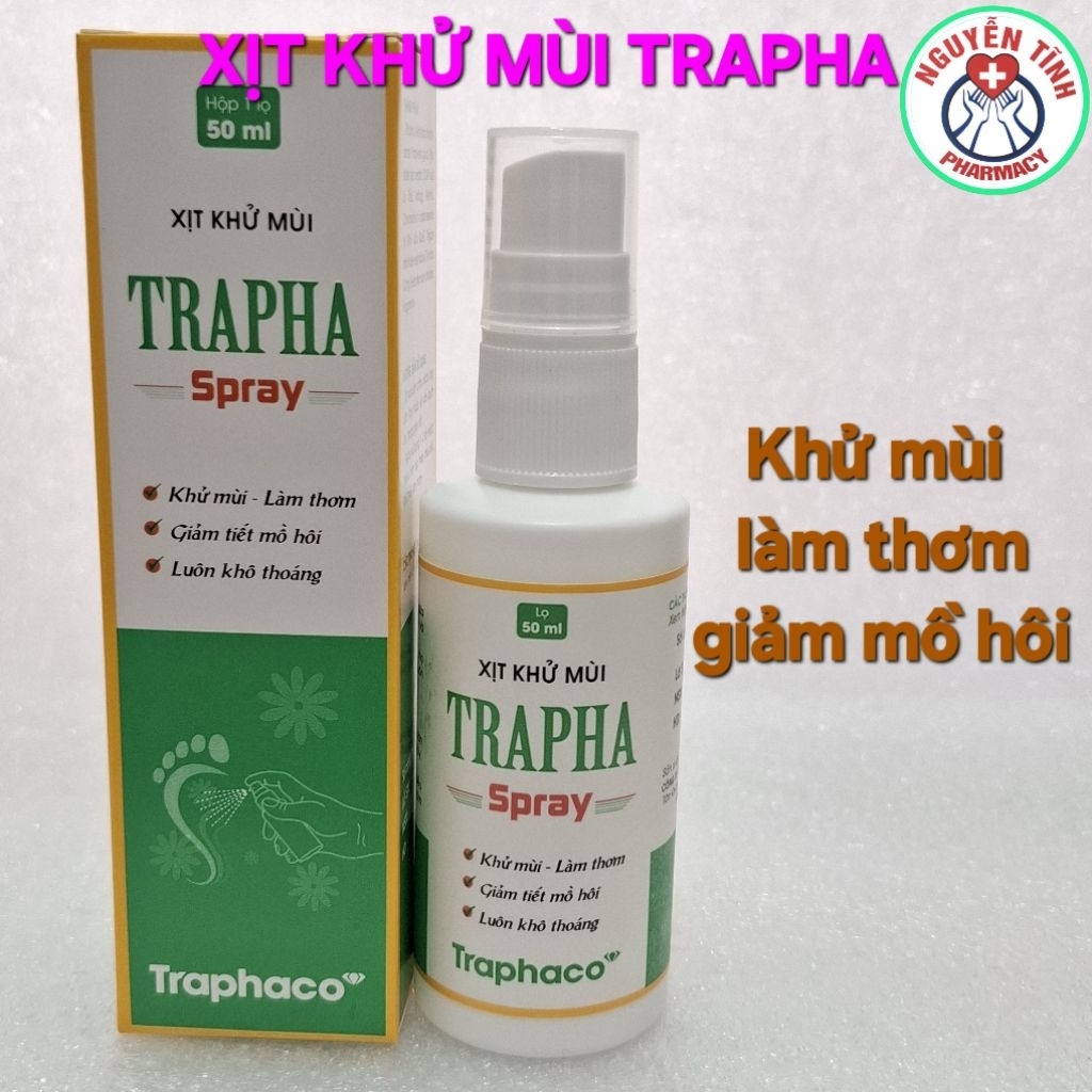 Xịt khử mùi TRAPHA Traphaco lọ 50ml,làm thơm, giảm tiết mồ hôi | Shopee ...