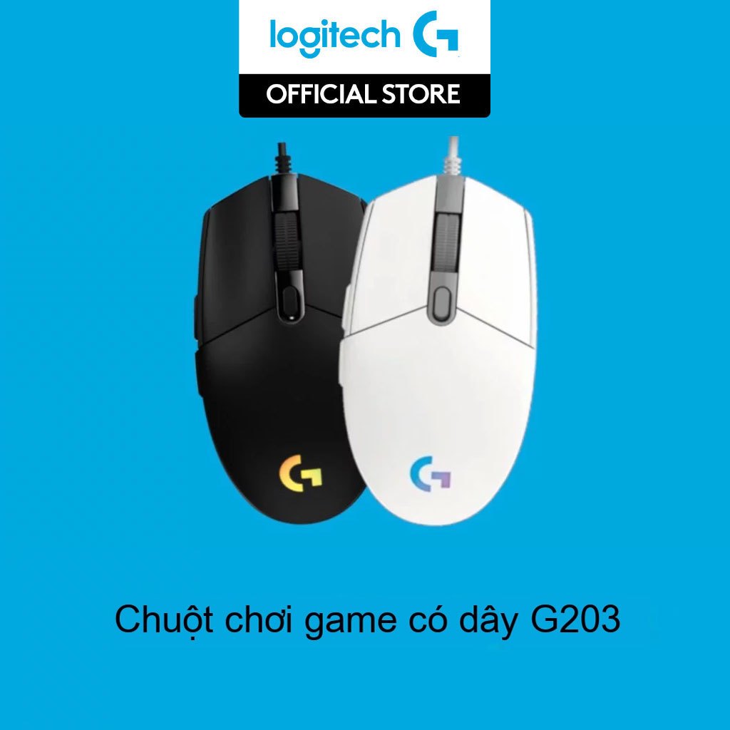 Chuột chơi game máy tính Logitech G203 có dây cơ RGB Chuột chơi game ...