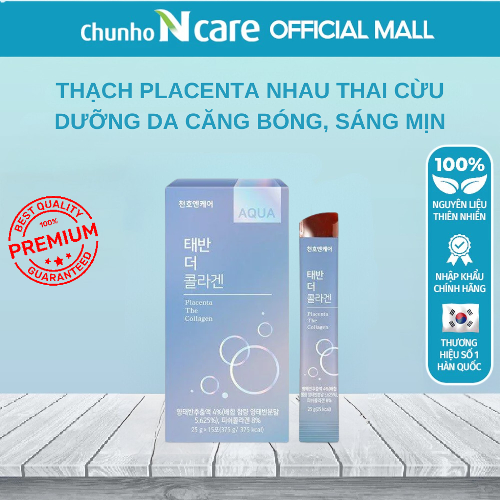 [Chunho Ncare VN Thạch Placenta Nhau Thai Cừu Và Mâm Xôi CHUNHO NCARE Dưỡng Nhan, Khỏe Tóc Hộp ...