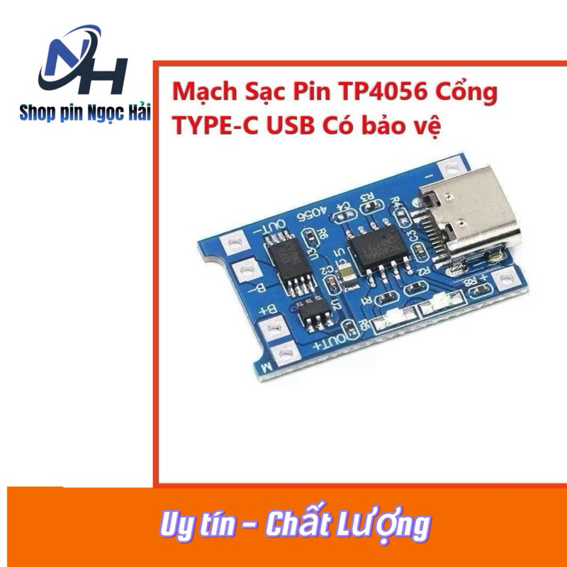 Mạch Sạc Pin TP4056 Cổng TYPE-C ( Có bảo vệ ) | Shopee Việt Nam
