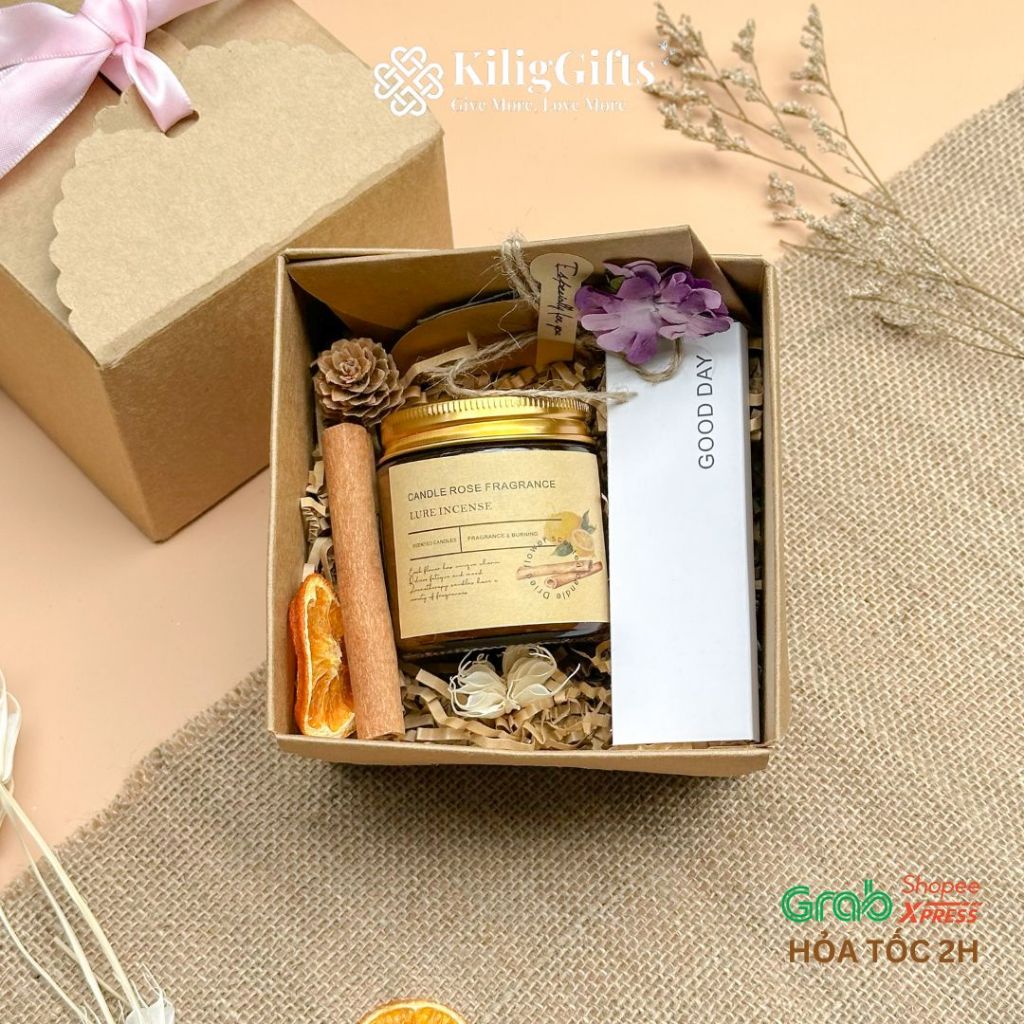 Set Quà Nến Thơm Kilig Dành Tặng Cả Nam Và Nữ 5 Hương Tự Nhiên An Toàn ...