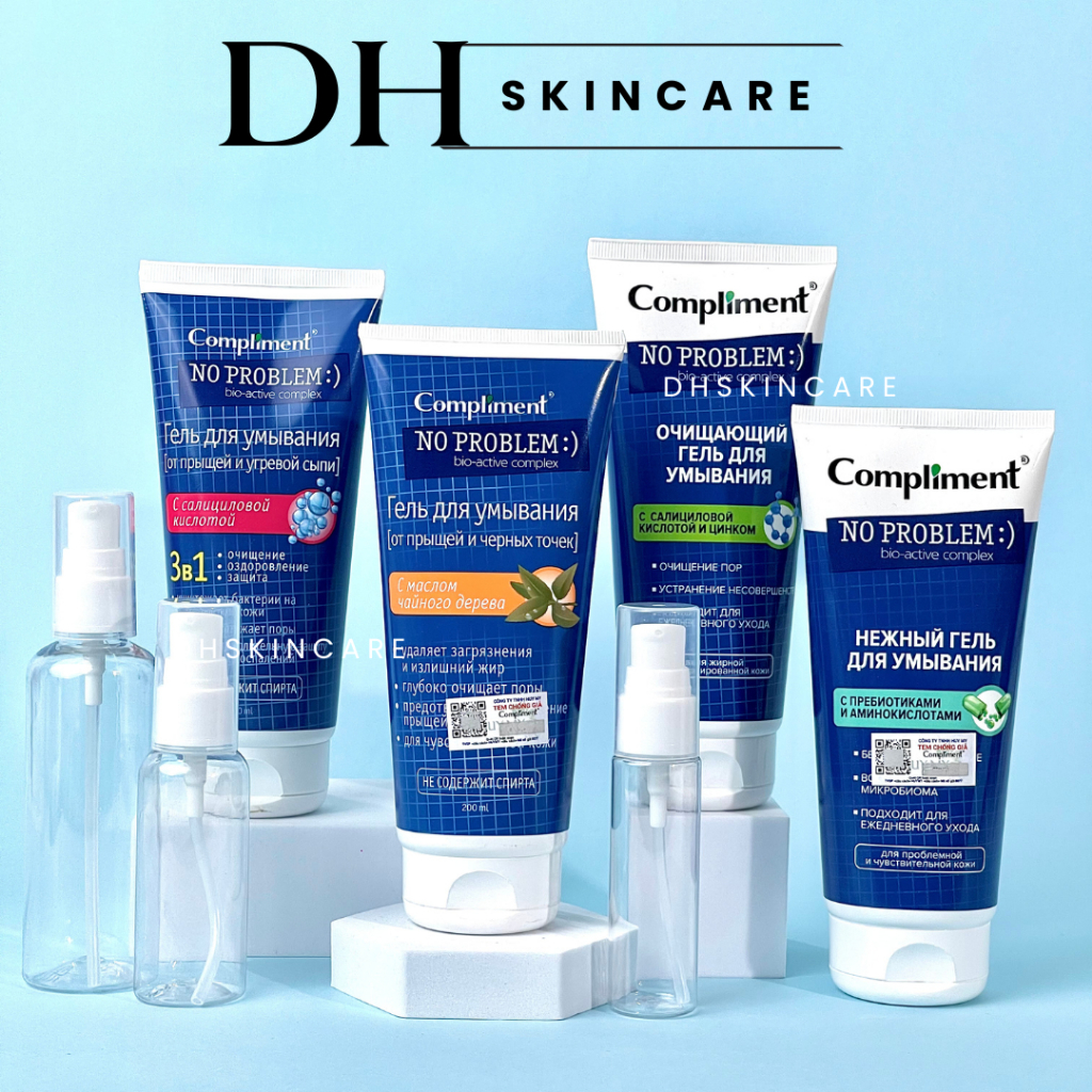 Sữa rửa mặt Compliment NO PROBLEM dạng Gel 200ML | Shopee Việt Nam