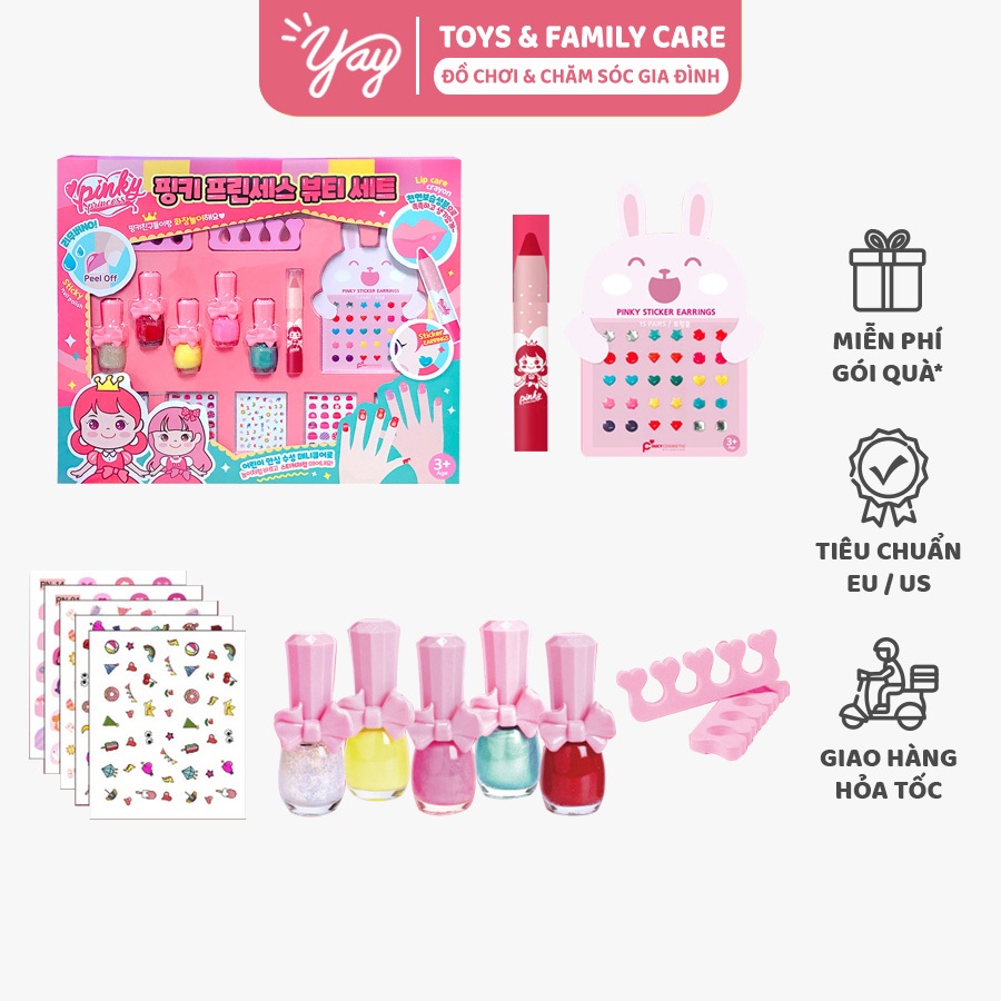 [KÈM TÚI VẢI] Combo 14 Món Đồ Chơi Trang Điểm Cho Bé 3+ | PINKY ...