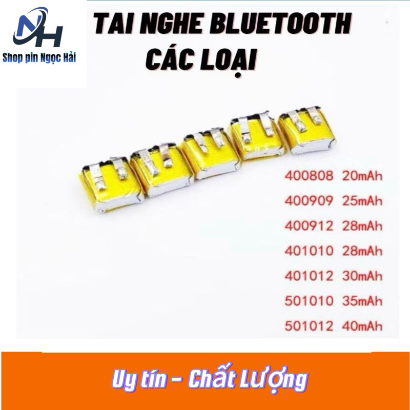 Pin tai nghe 3.7V 28-30-40-50-53 mAh cho tai nghe Bluetooth | Shopee ...