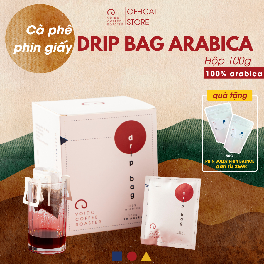 Cà phê Phin giấy DRIP BAG ARABICA Voi Đỏ - 100% Cafe Arabica Hồ Tiên ...