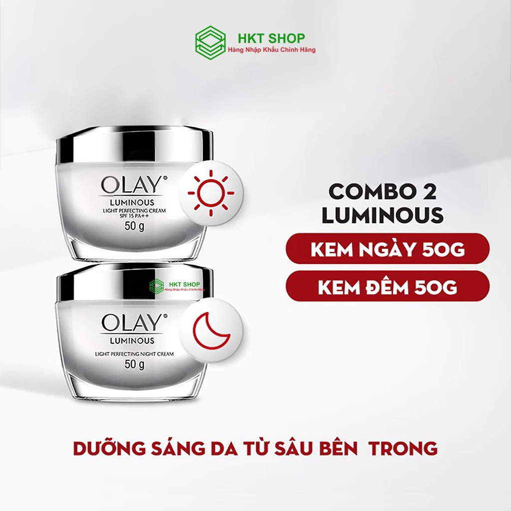 Kem Dưỡng Ẩm OLAY LUMINOUS Ngày & Đêm Dưỡng Sáng Da 50G - HKT shop ...
