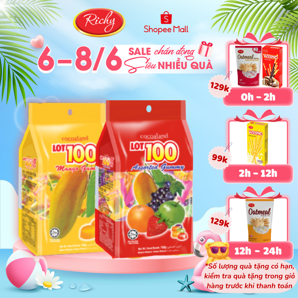 [Mua Là Có Quà] Kẹo Richy LOT100 Tổng Hợp gói 150g | Shopee Việt Nam