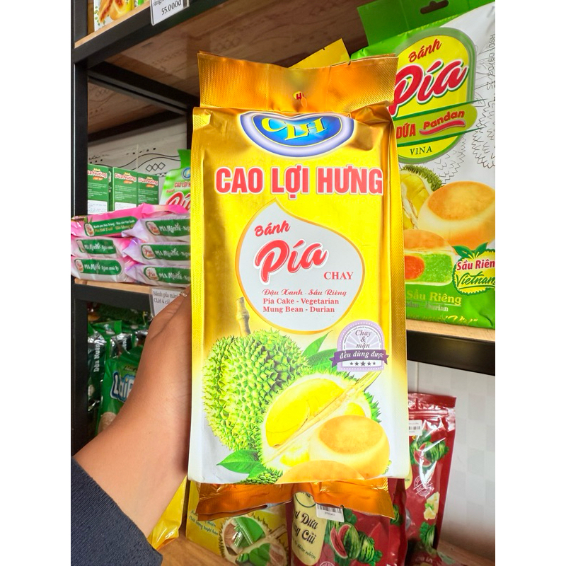 Bánh pía chay Đậu xanh sầu riêng Cao Lợi Hưng 280g 4 bánh, Đặc sản Sóc Trăng | Shopee Việt Nam