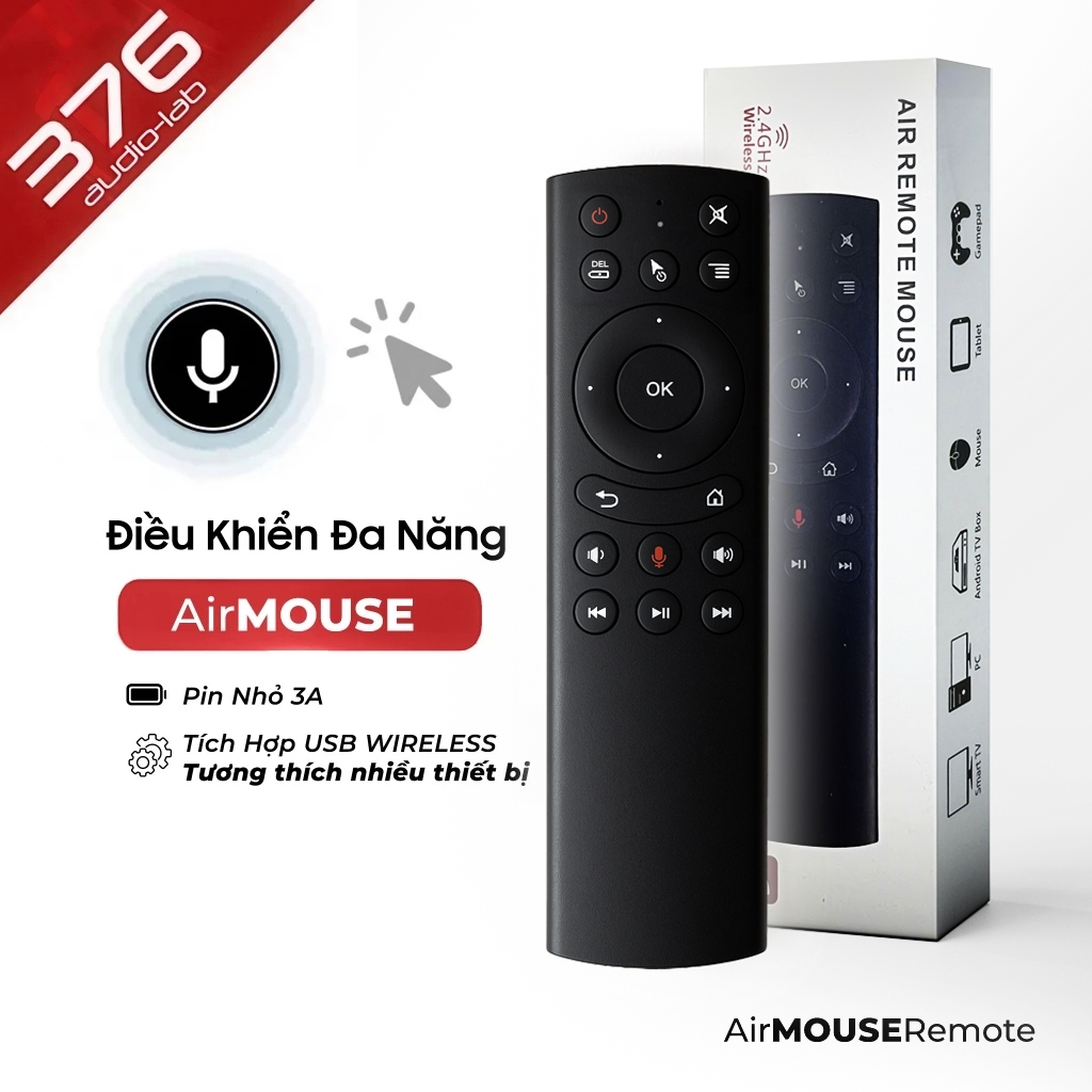 [LOẠI XỊN] Remote Điều Khiển AIRMOUSE - Giọng Nói Cho SmartTV, TV Box ...
