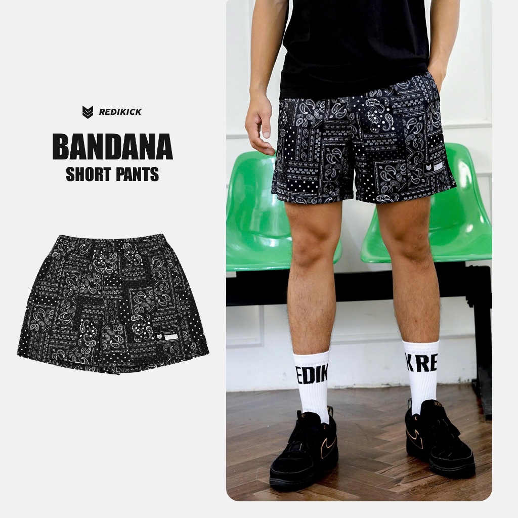 Quần ngắn Redikick Bandana Shorts Nhanh khô Bóng Rổ Pickle ball Gym ...