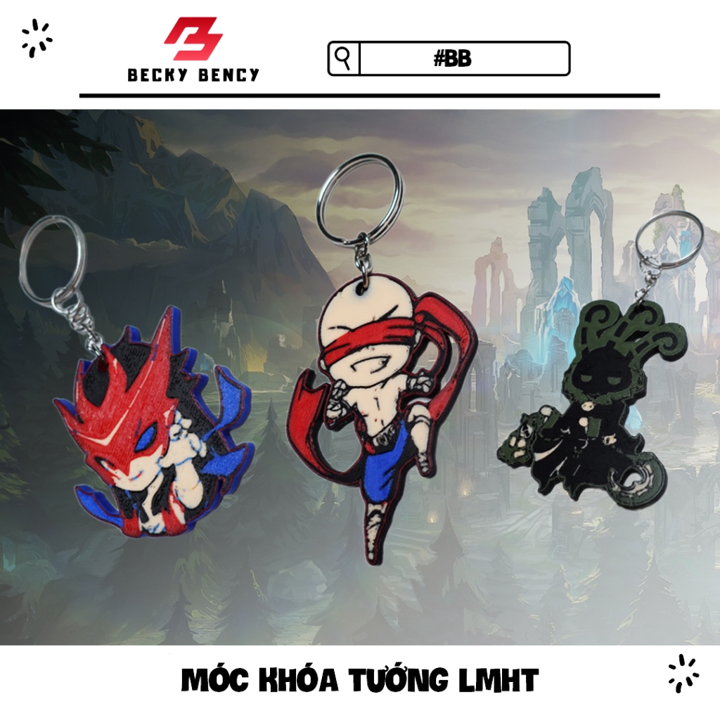 Móc Khóa Tướng LMHT Chibi Kute Đáng Yêu - Móc Khóa Liên Minh Chìa Khóa ...