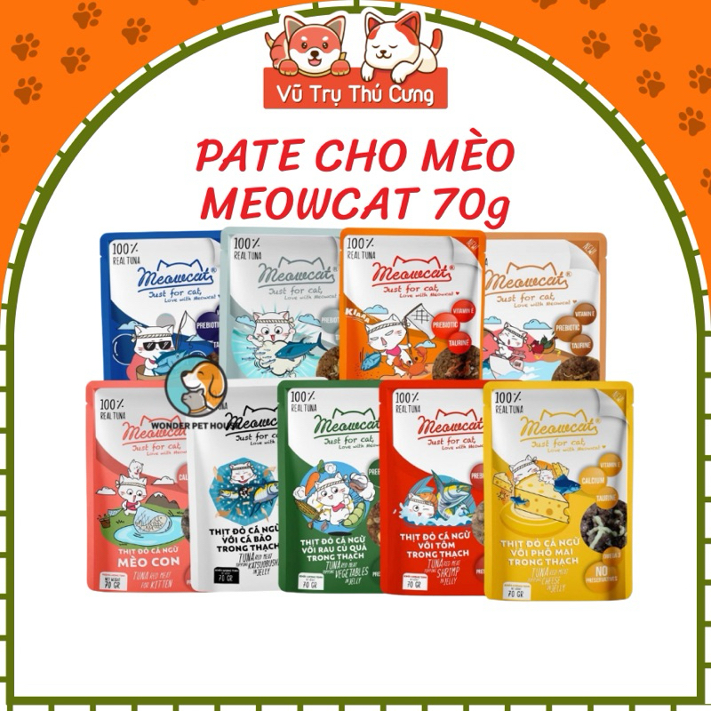 Pate Meowcat cho Mèo nhiều vị 70g | Shopee Việt Nam