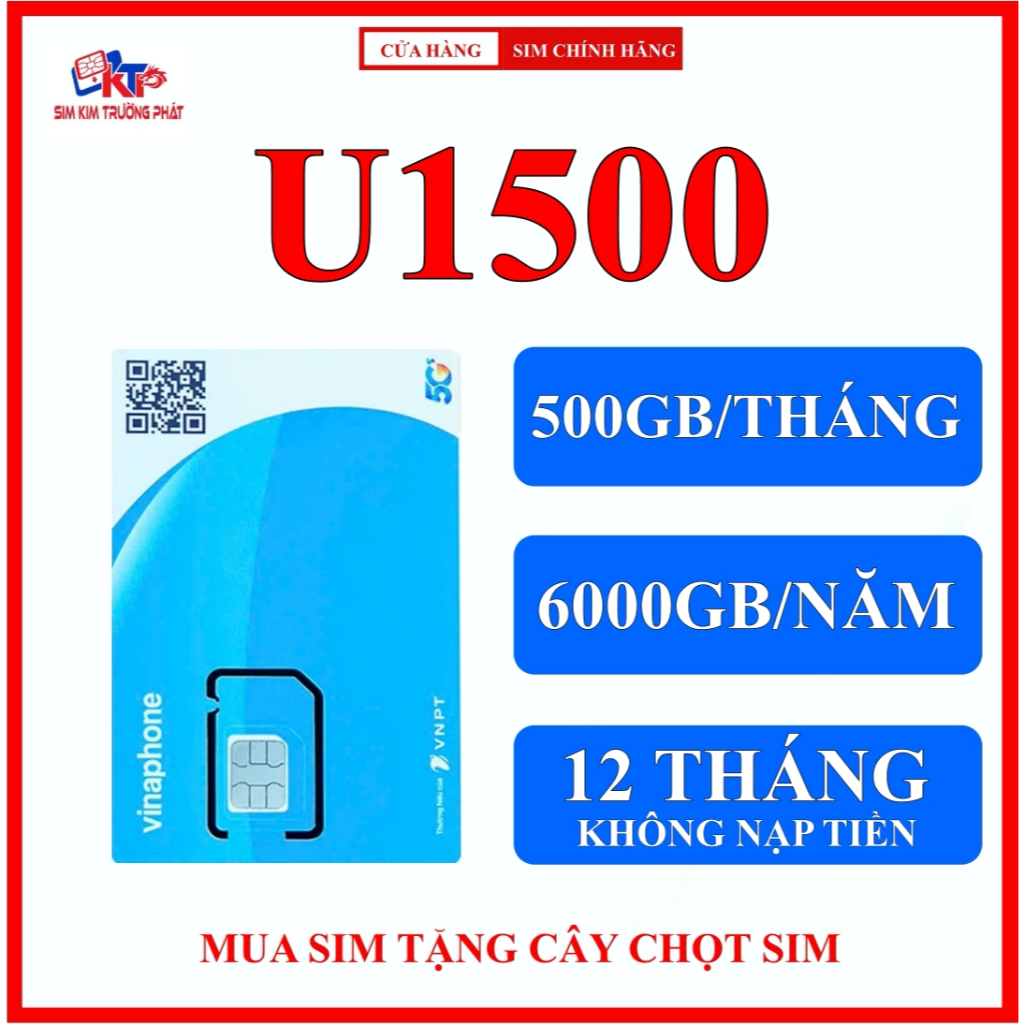 Sim 4G Vinaphone trọn gói 1 năm không nạp tiền U1500 - 12TD49 - 12BIG50Y - FHAPPY | Shopee Việt Nam